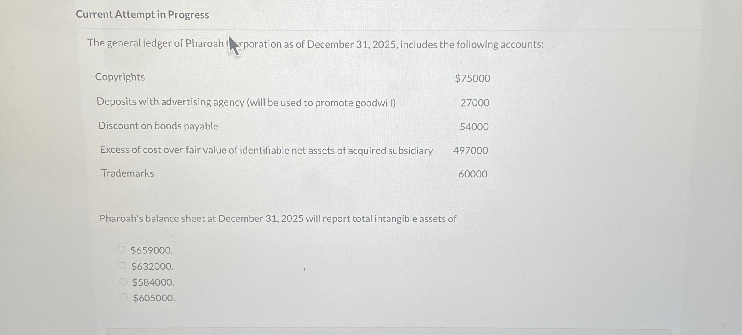 Current Attempt in ProgressThe general ledger of | Chegg.com