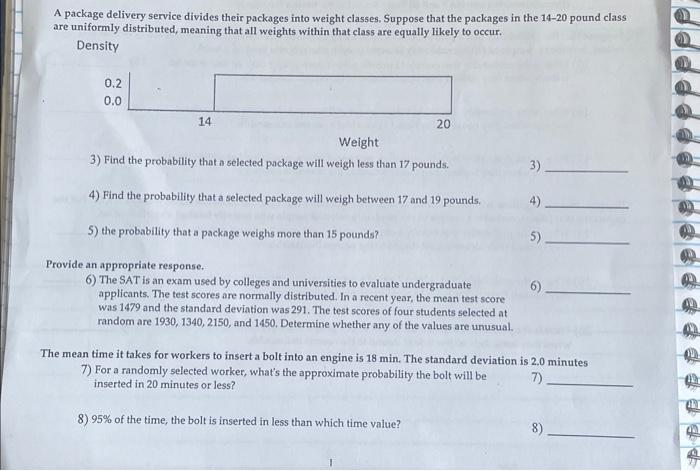 Solved 1) Does the table represent a probability | Chegg.com