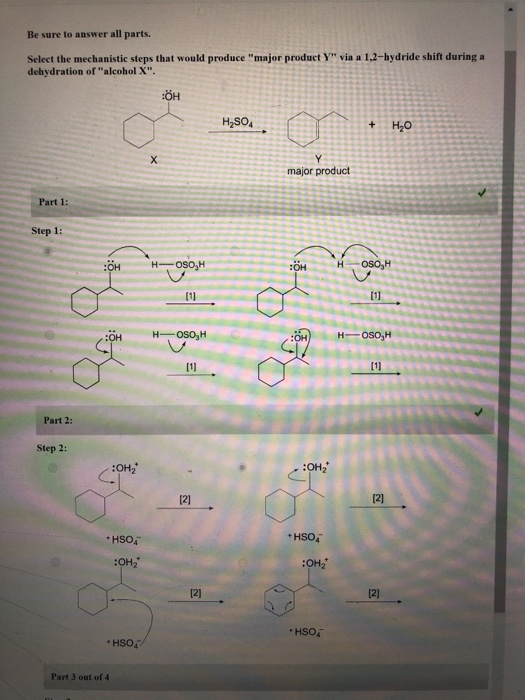 Solved Be sure to answer all parts. Select the mechanistic | Chegg.com