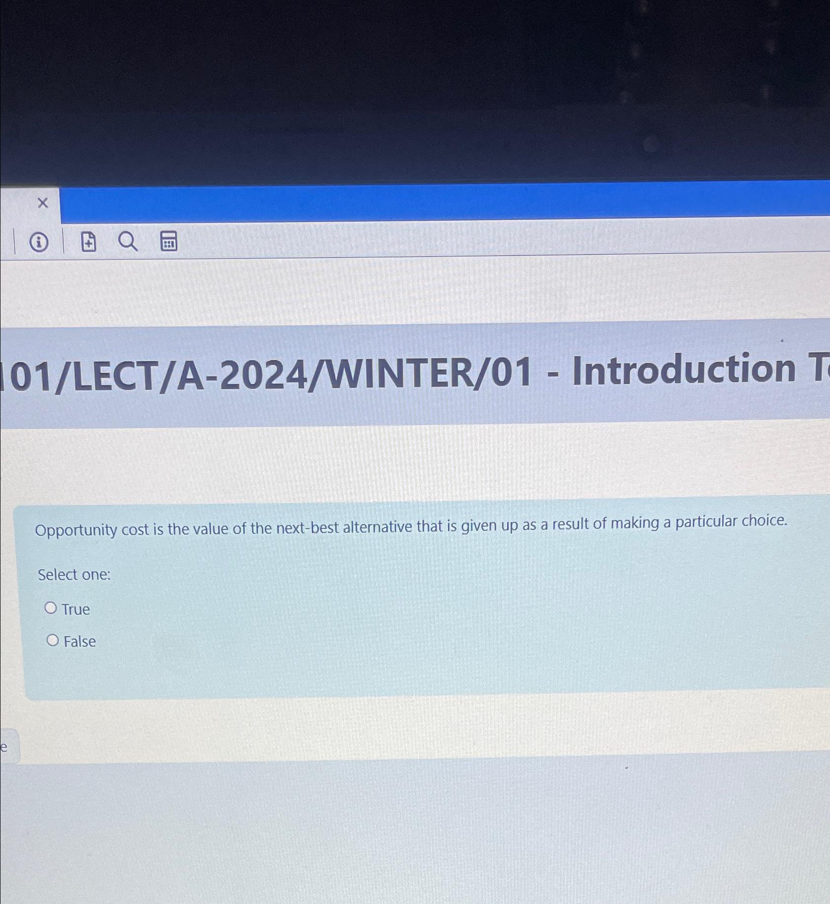 Solved 01/LECT/A-2024/WINTER/01 - ﻿Introduction TOpportunity | Chegg.com