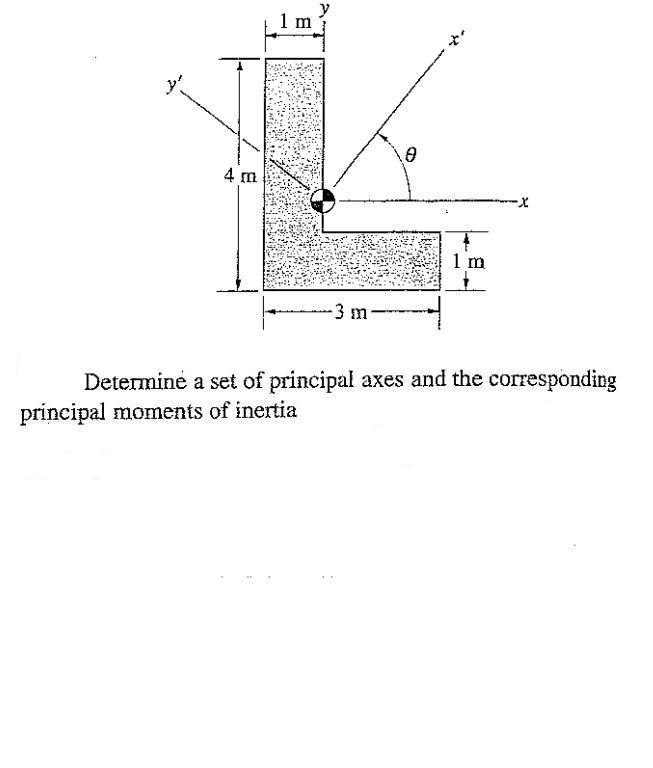 Solved Determine a set of principal axes and the | Chegg.com