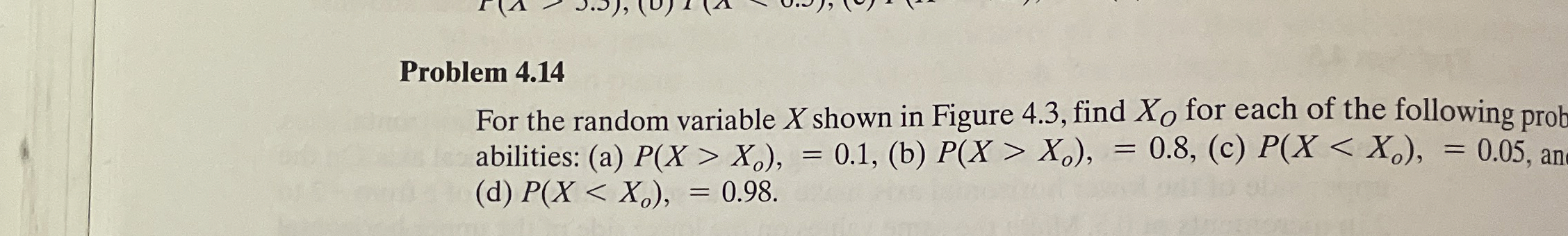 Solved Problem 414for The Random Variable X ﻿shown In 1876