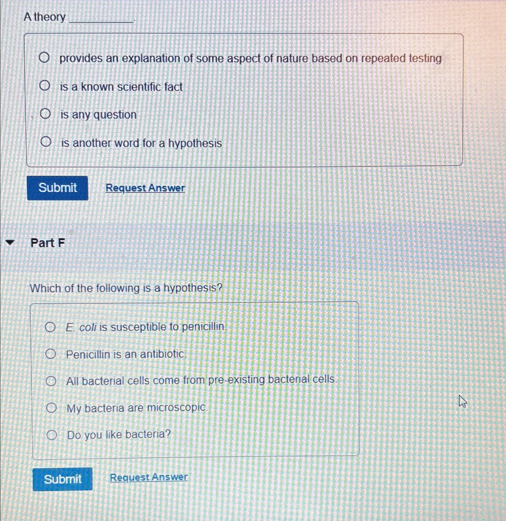 Solved A theoryprovides an explanation of some aspect of | Chegg.com