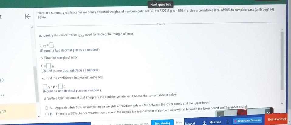 Solved Here are summary statistics for randomly selected | Chegg.com