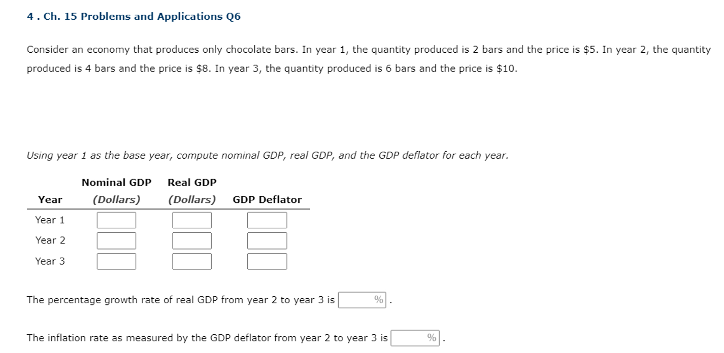Solved Ch. 15 ﻿Problems and Applications Q6Consider an | Chegg.com