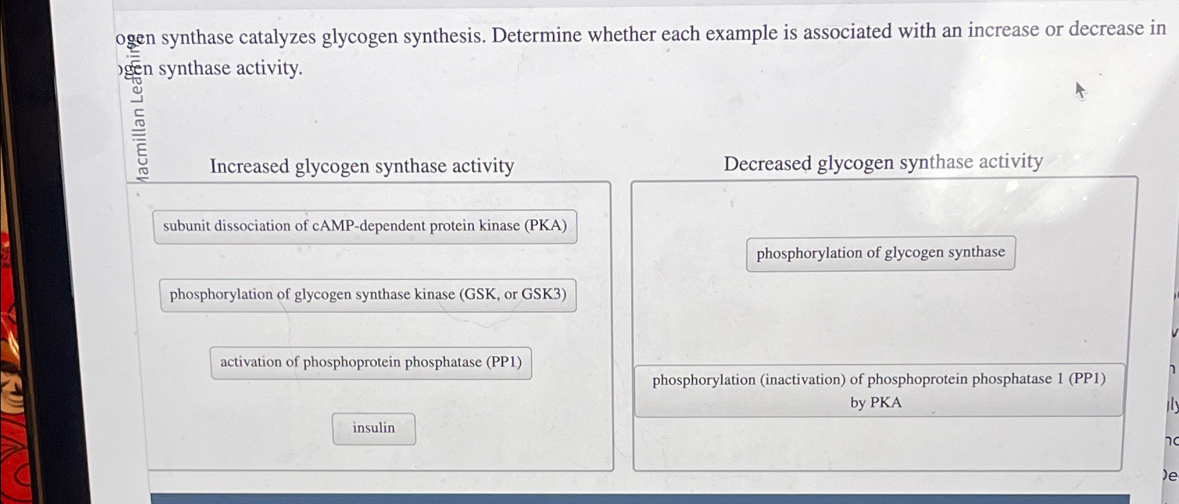 Solved ogen synthase catalyzes glycogen synthesis. Determine | Chegg.com