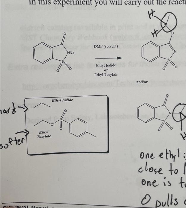 Solved which is soft and which is hard ethyl iodide or ethyl | Chegg.com
