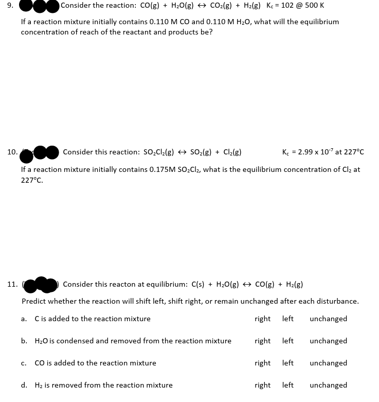 Solved please answer questions 9, 10, ﻿and 11! ﻿Each | Chegg.com