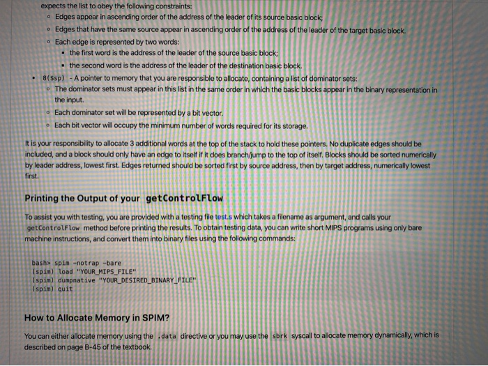 CMPUT 229 Lab 5 - Basic Blocks Write your code in | Chegg.com