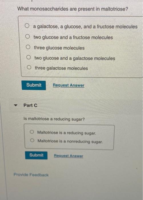 Solved Maltotriose, obtained through the digestive enzyme | Chegg.com