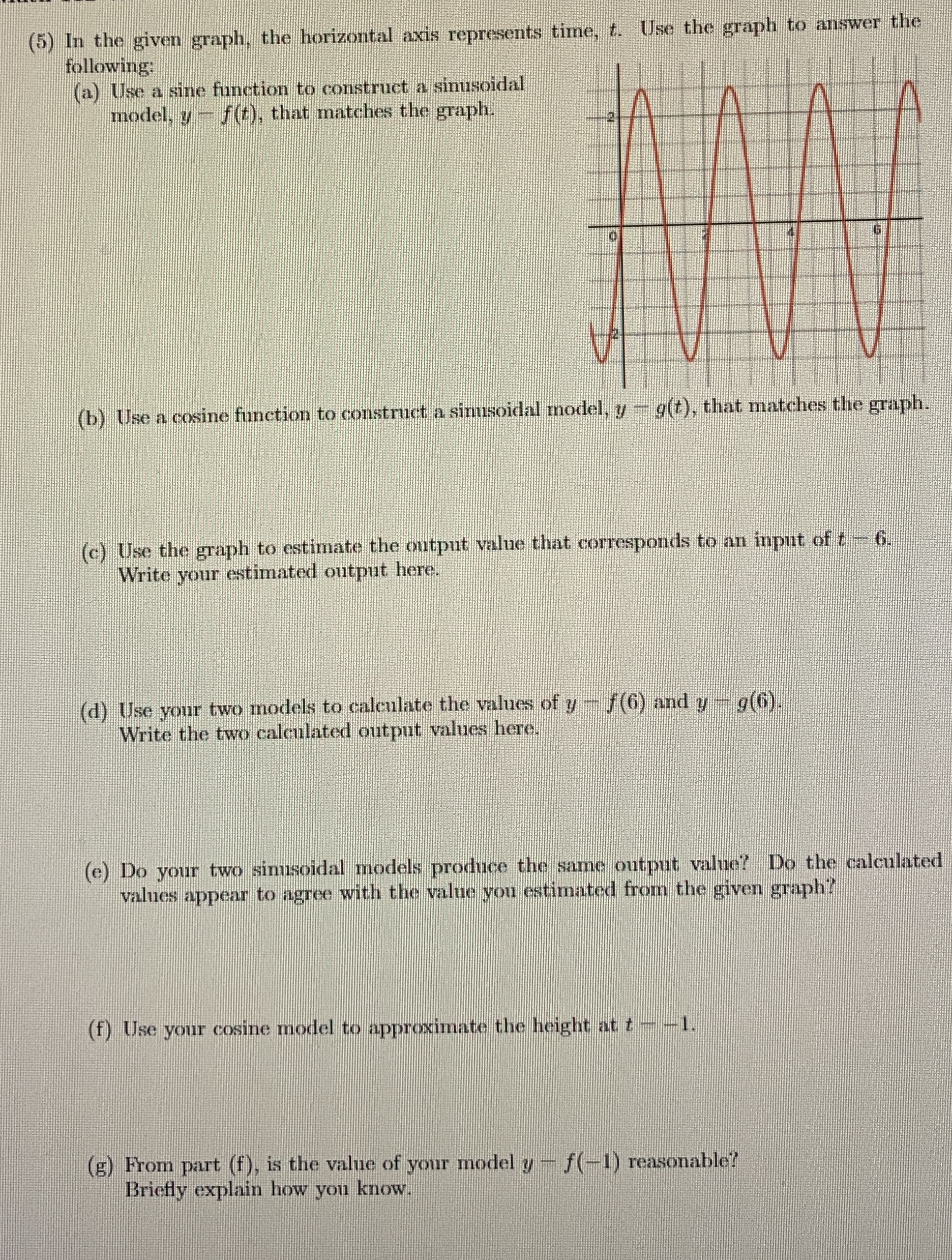 Solved (5) ﻿In the given graph, the horizontal axis | Chegg.com