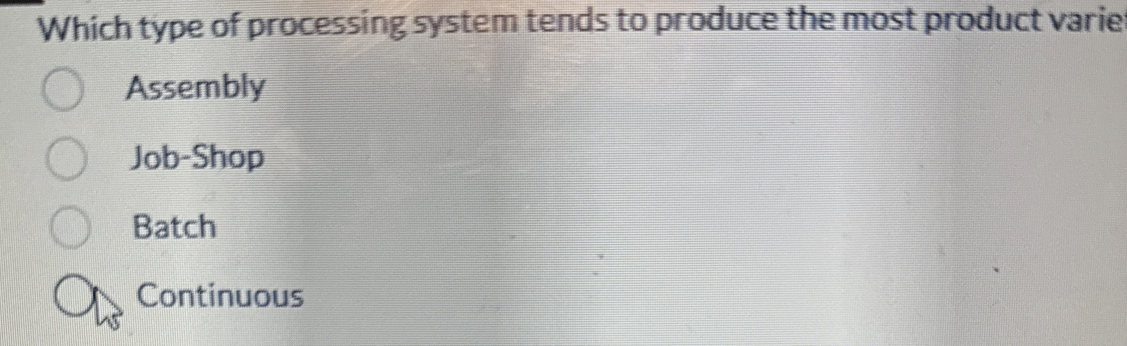 Solved Which type of processing system tends to produce the | Chegg.com