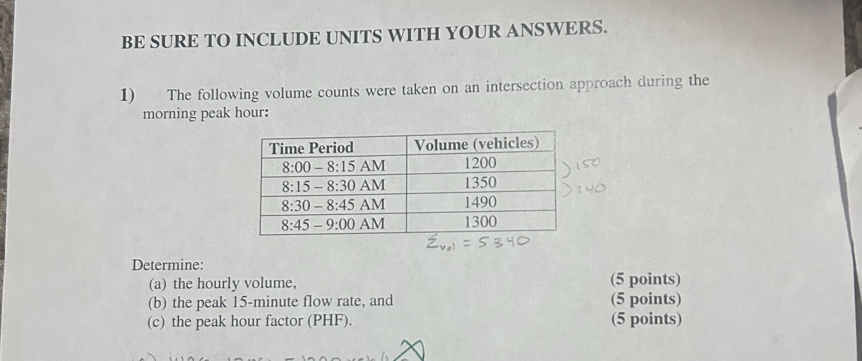 Solved BE SURE TO INCLUDE UNITS WITH YOUR ANSWERS.The | Chegg.com