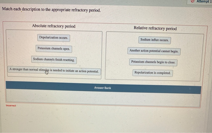 Solved Attempt 1 Match each description to the appropriate | Chegg.com