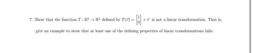 Solved Show that the function T:R2→R2 ﻿defined by | Chegg.com