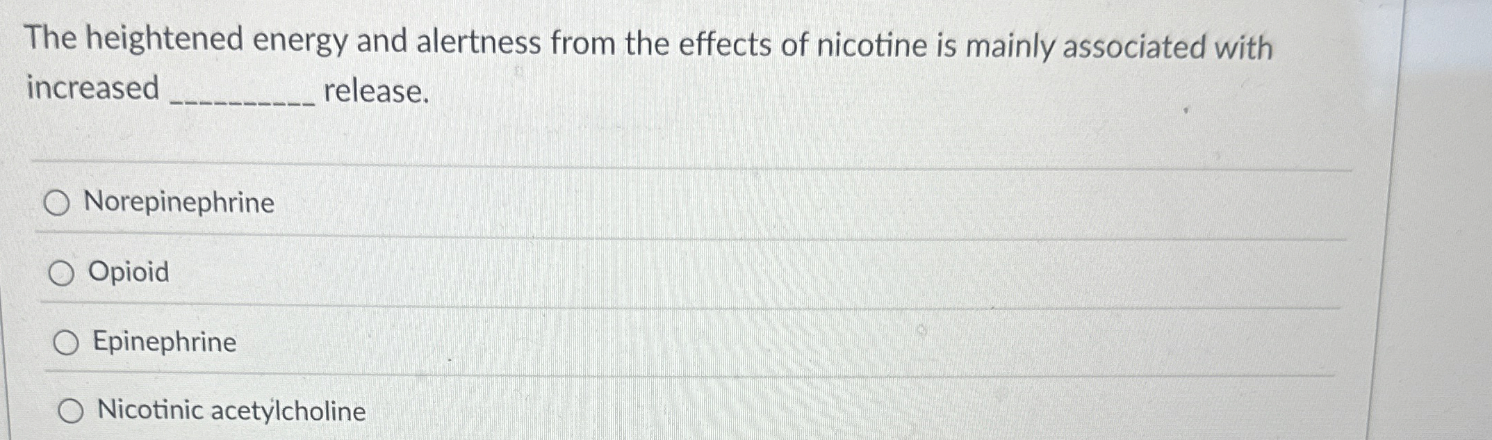 Solved Steps for The heightened energy and alertness from | Chegg.com