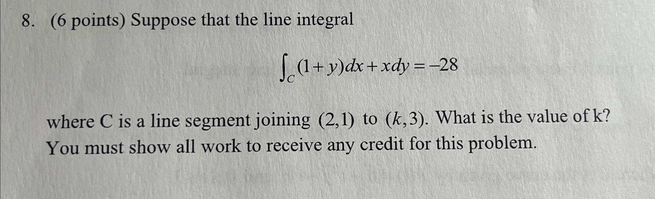 Solved (6 ﻿points) ﻿Suppose that the line | Chegg.com