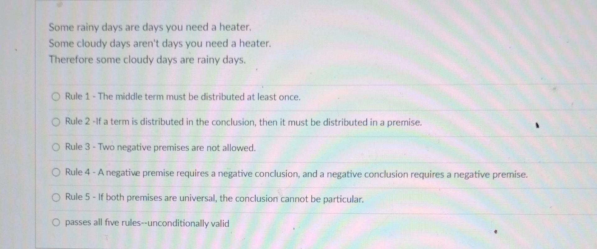 Reconstruct the form of the following argument and | Chegg.com