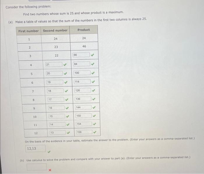 Solved Consider the following problem: Find two numbers | Chegg.com Solved Consider the following problem: Find two numbers | Chegg.com