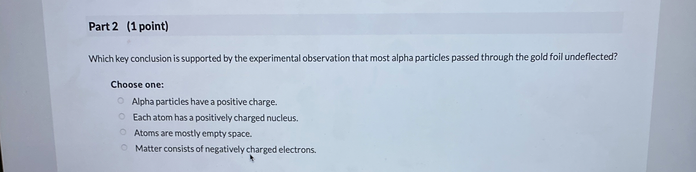 Solved Part 2 (1 ﻿point)Which key conclusion is supported by | Chegg.com