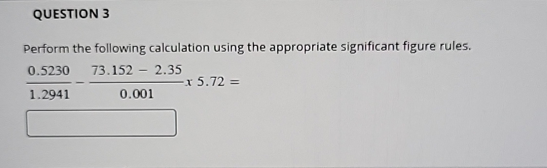 Solved QUESTION 3Perform the following calculation using the | Chegg.com