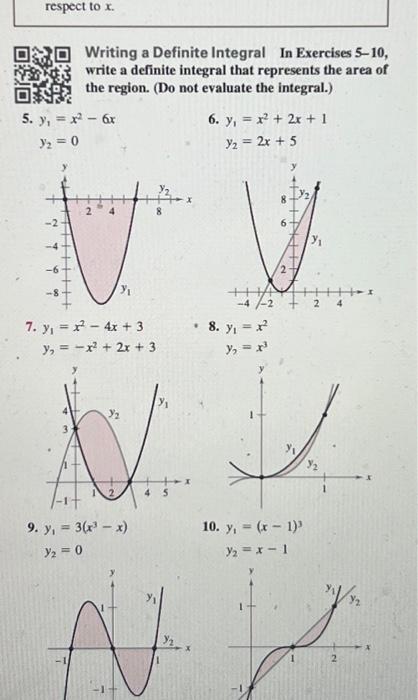 Solved Writing a Definite Integral In Exercises 5-10, write | Chegg.com