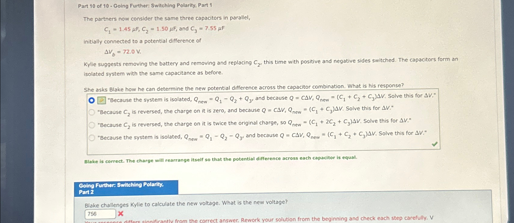 Solved Part 10 ﻿of 10 - ﻿Going Further: Switching Polarity, | Chegg.com