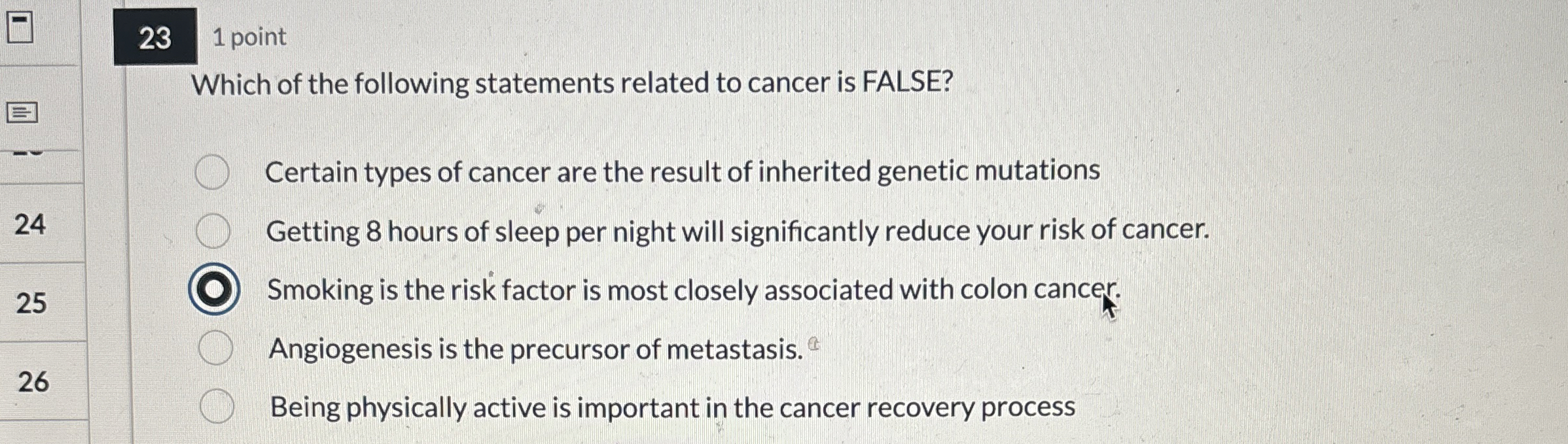 Solved 231 ﻿pointWhich of the following statements related | Chegg.com