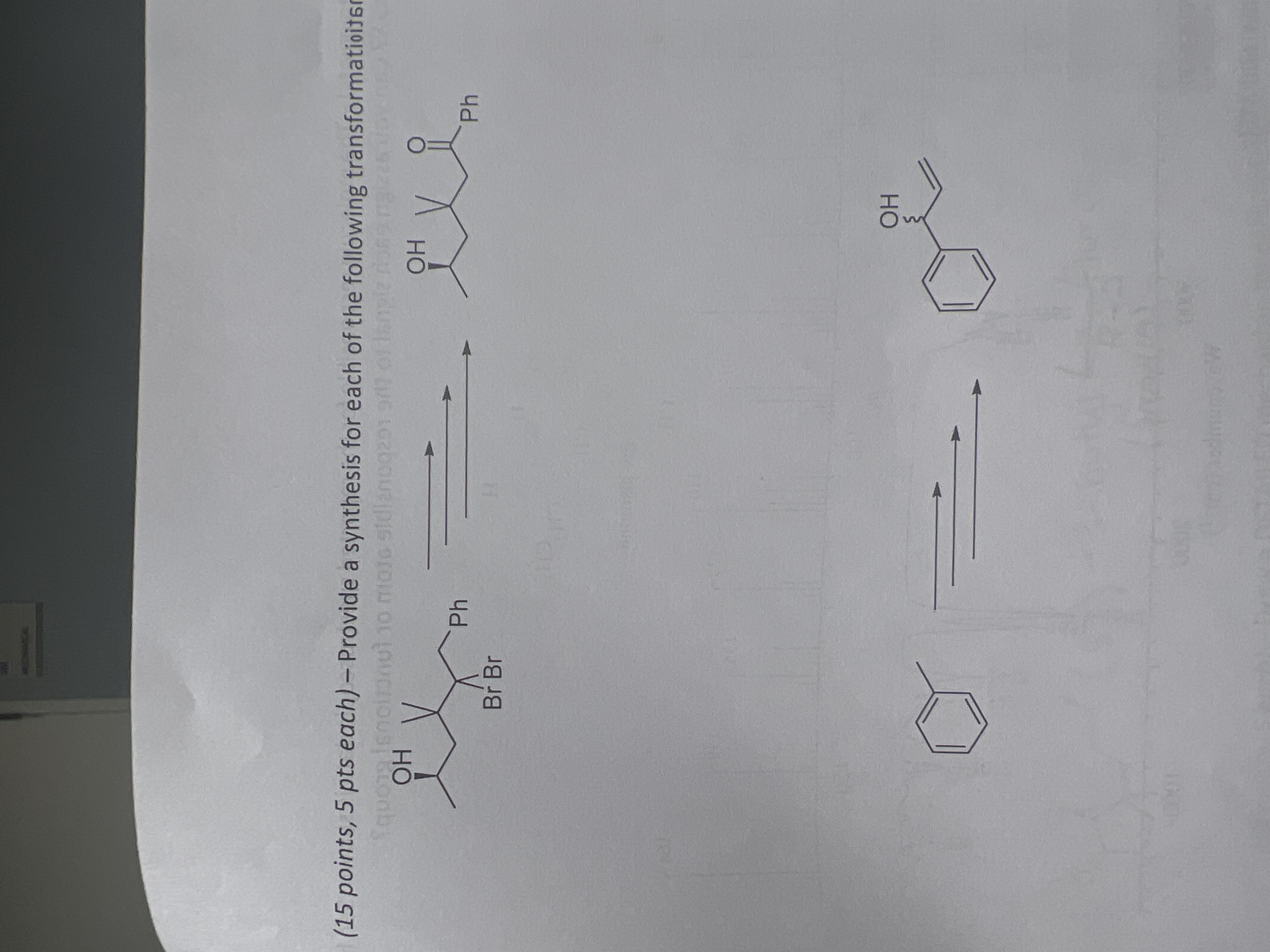 Solved Draw a multi step synthesis with intermediate | Chegg.com