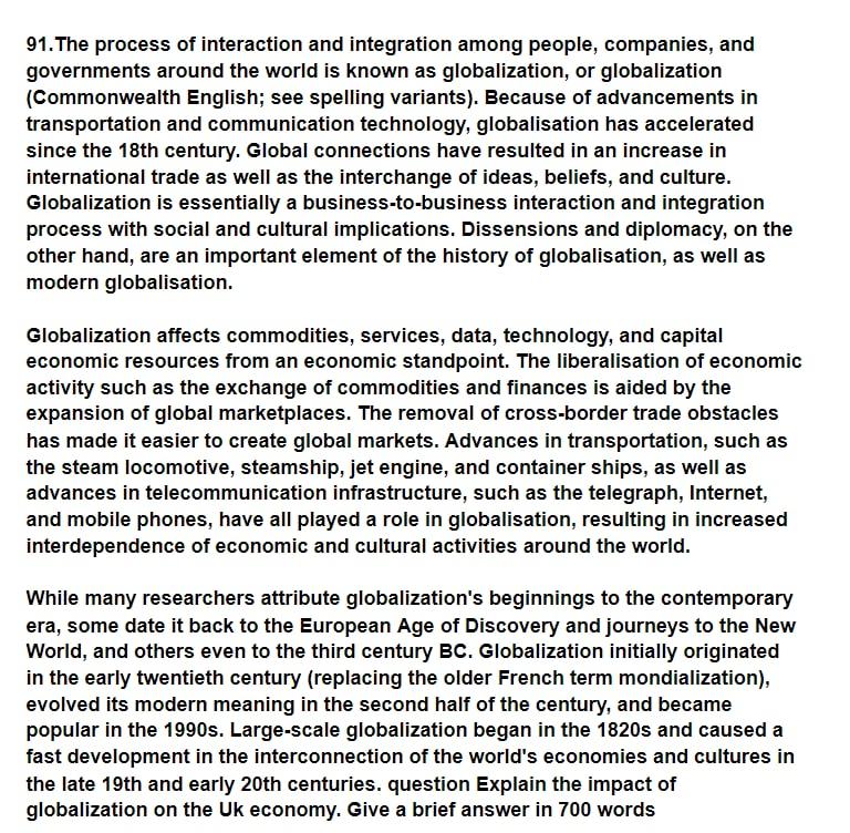 Solved 91. The process of interaction and integration among | Chegg.com