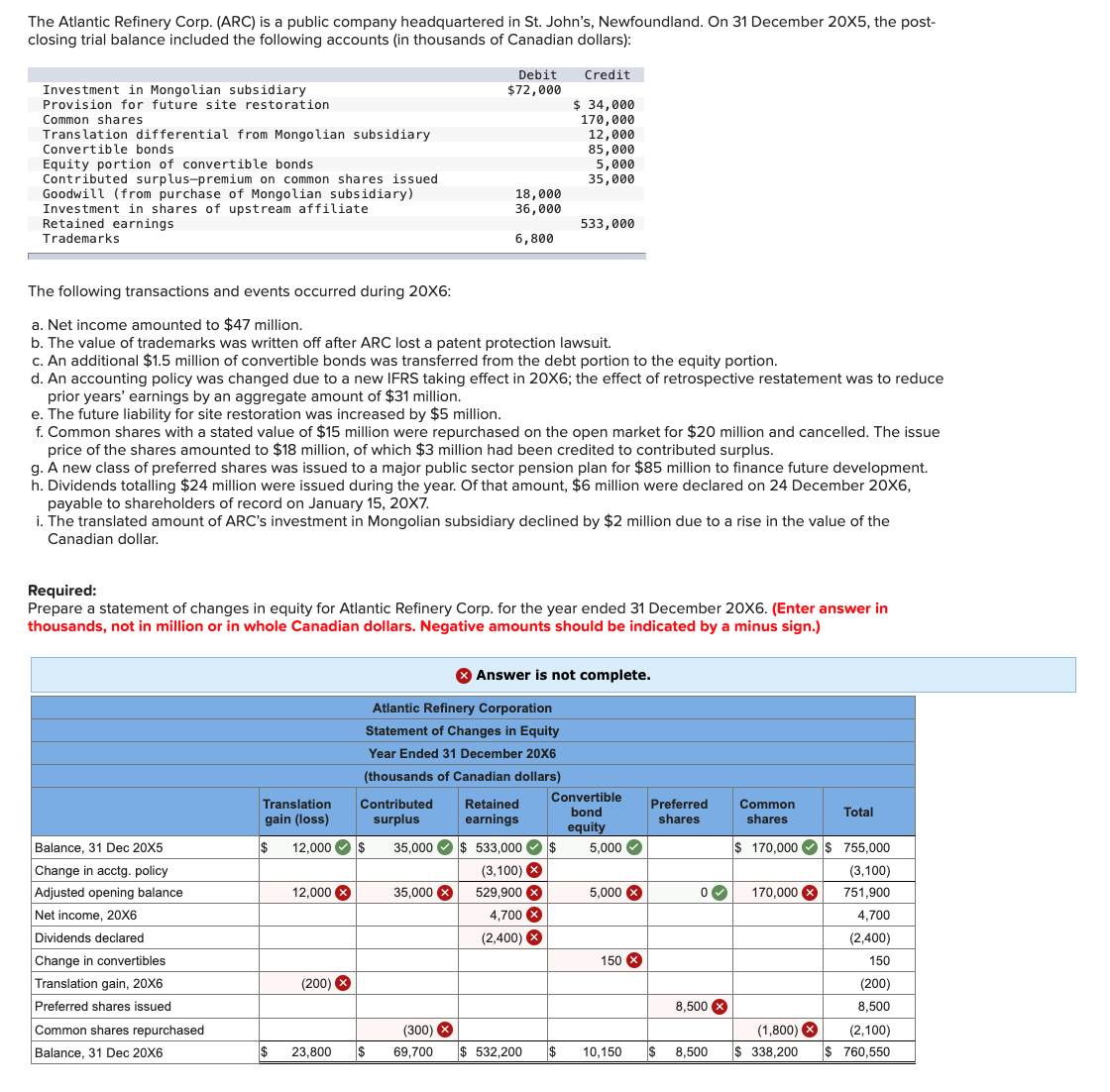 Solved The Atlantic Refinery Corp. (ARC) ﻿is a public | Chegg.com