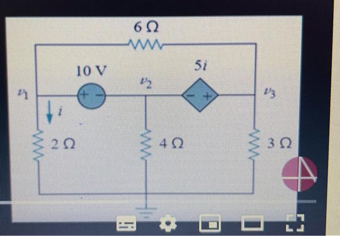 Solved solve the circuit to find the current and voltage in | Chegg.com