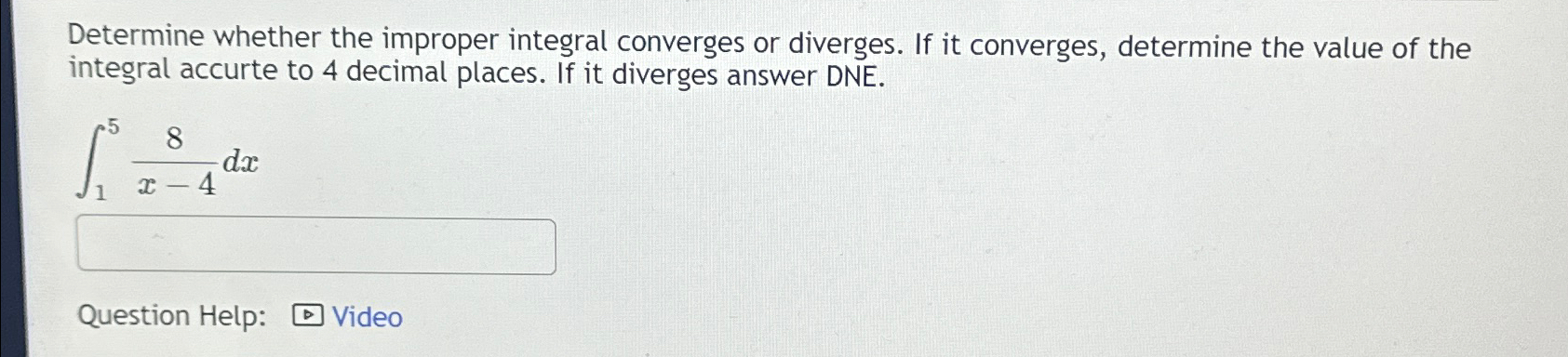 Solved Determine whether the improper integral converges or | Chegg.com