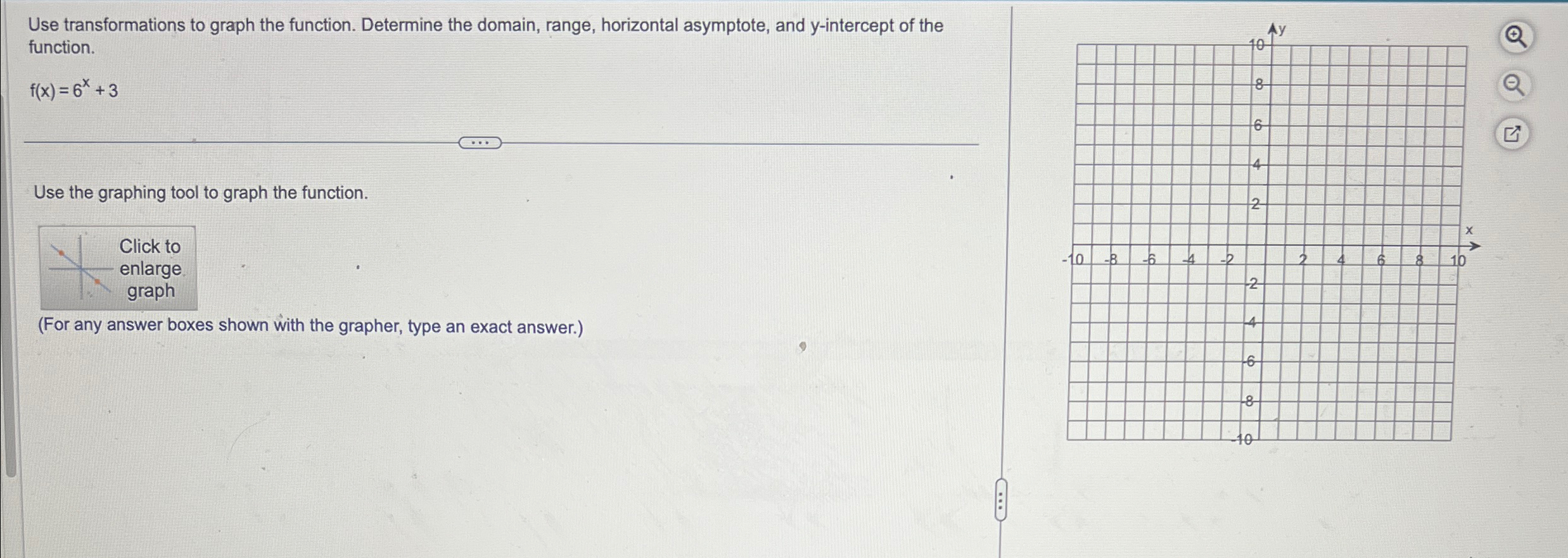 Solved Use transformations to graph the function. Determine | Chegg.com