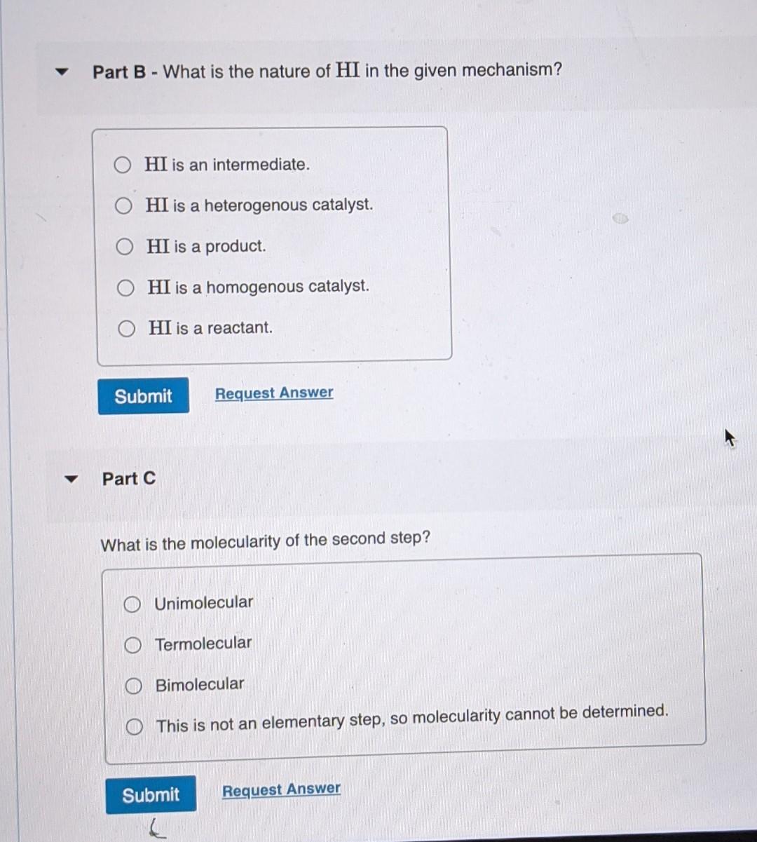 Solved In the gas phase, the reaction between ICl and H2 | Chegg.com