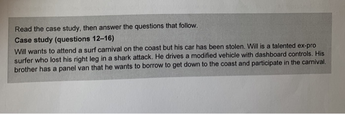 Solved Read the case study, then answer the questions that | Chegg.com