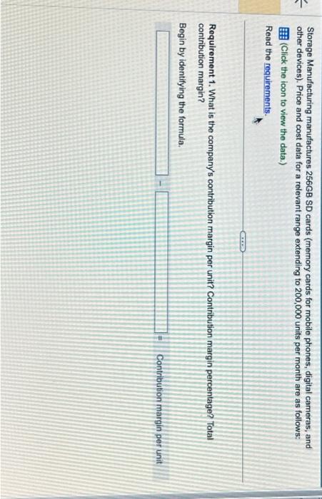 Solved Storage Manufacturing manufactures 256GB SD cards | Chegg.com