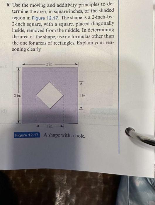 Solved 6. Use the moving and additivity principles to de- | Chegg.com