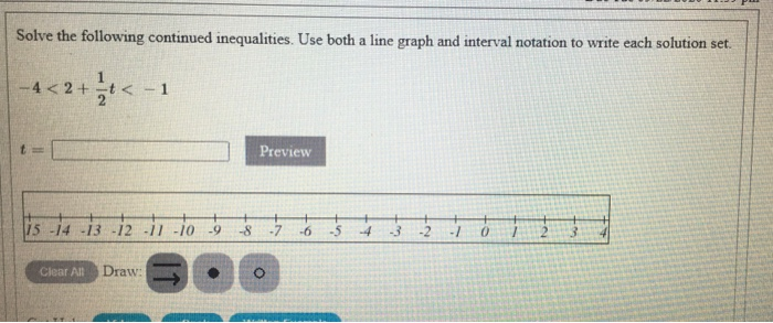 Solved Solve the following continued inequalities. Use both | Chegg.com