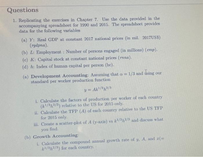 Solved 1. Replicating the exercises in Chapter 7. Use the | Chegg.com