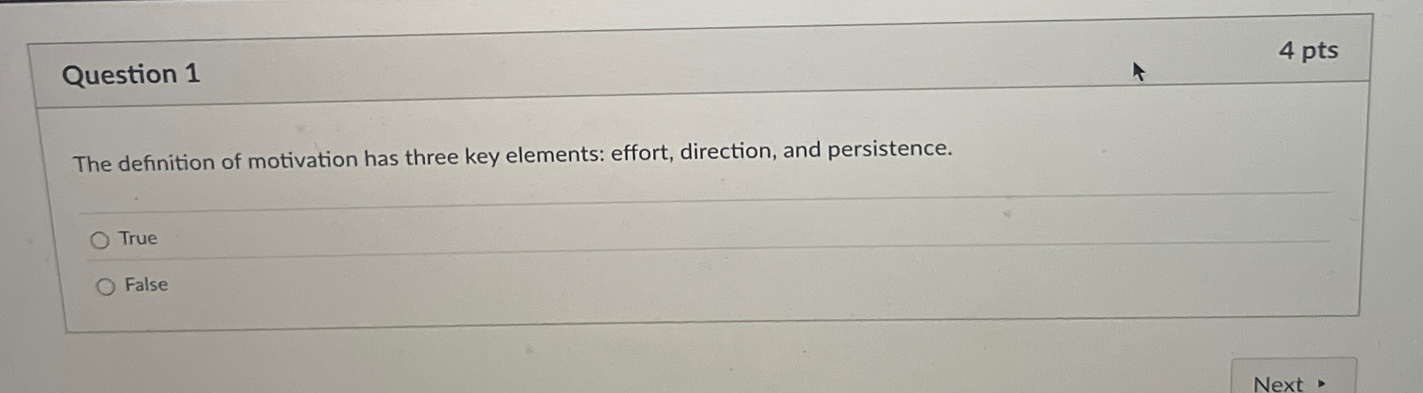 Solved Question 14 ﻿ptsThe definition of motivation has | Chegg.com