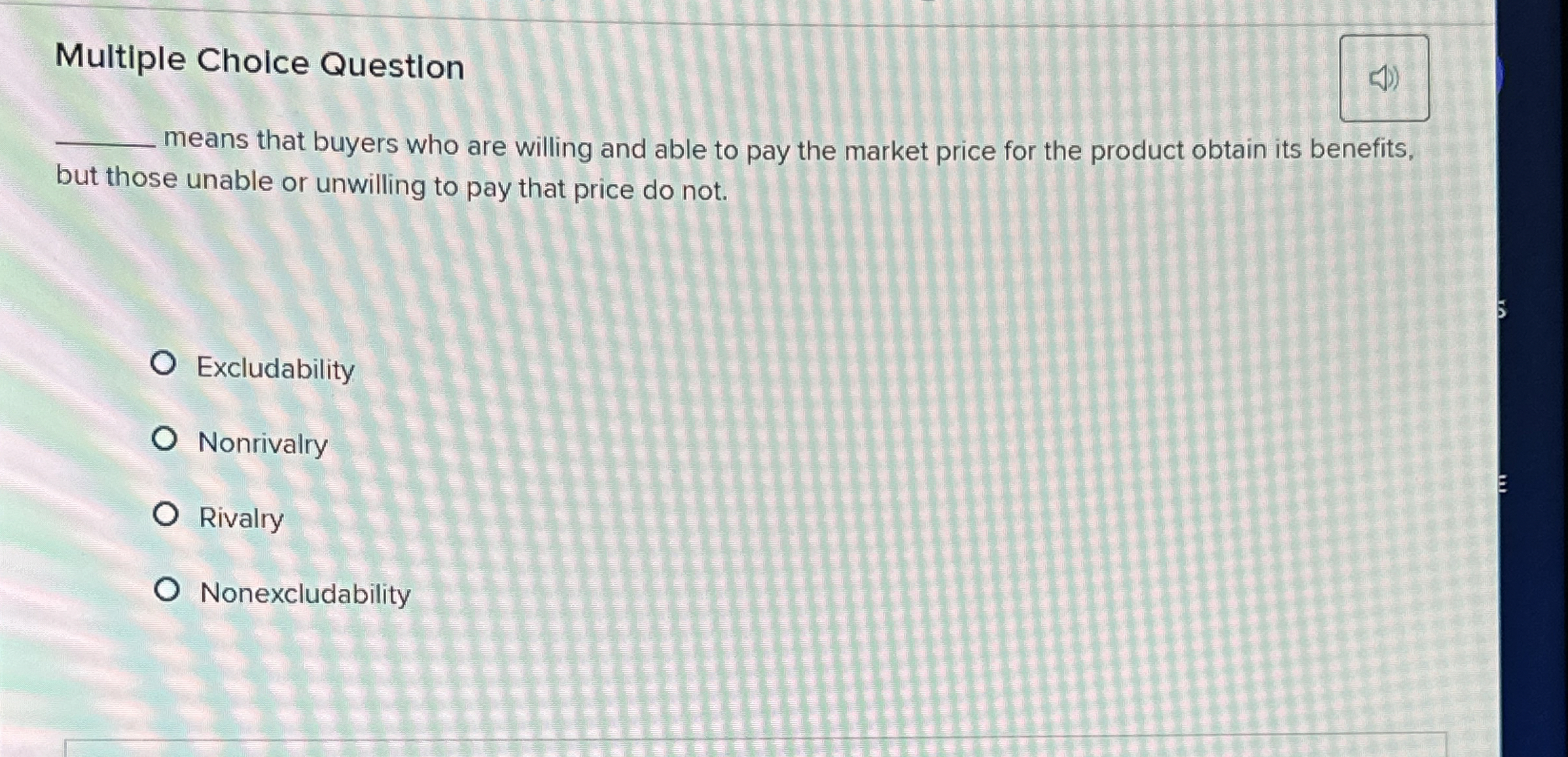 Solved Multiple Cholce Questionmeans that buyers who are | Chegg.com