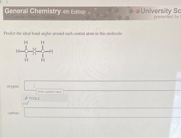 Solved predict the ideal bond angles around each central | Chegg.com