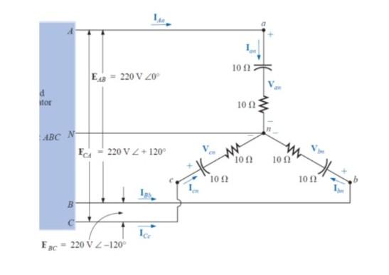 Solved 100 Ex8 = 220 V 20 d itor 100 ABC N Есі 220 V 2 + 120 | Chegg.com