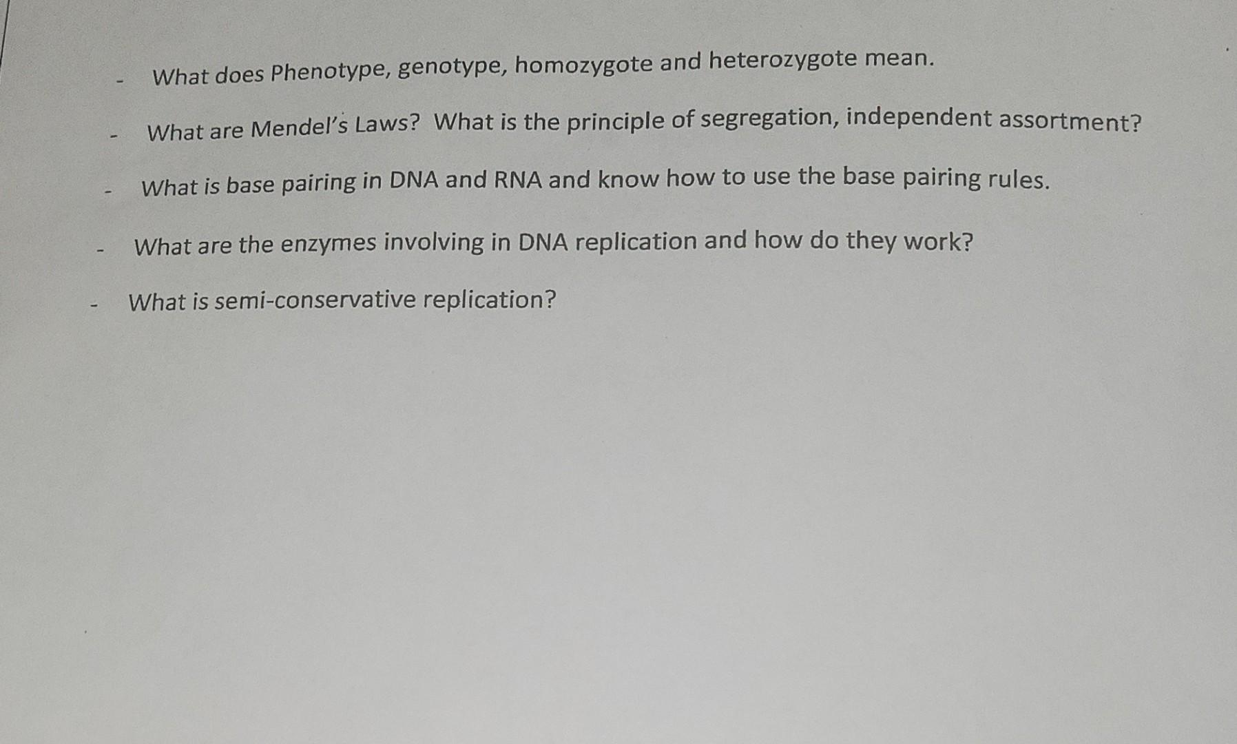 Solved - What does Phenotype, genotype, homozygote and | Chegg.com