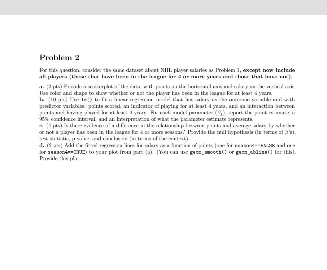 Solved Format your responses using the RMarkdown template | Chegg.com