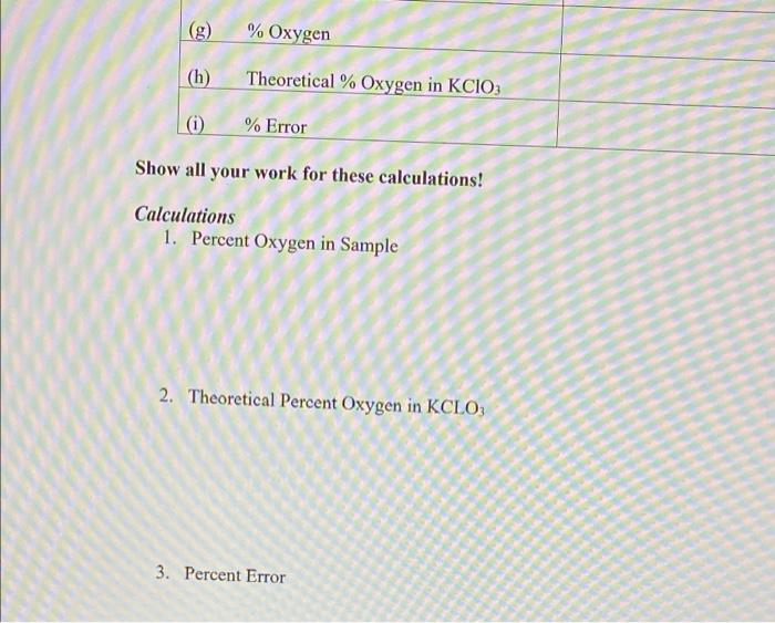 Solved 10 Chemistry 1101: Elements of Chemistry Experiment | Chegg.com