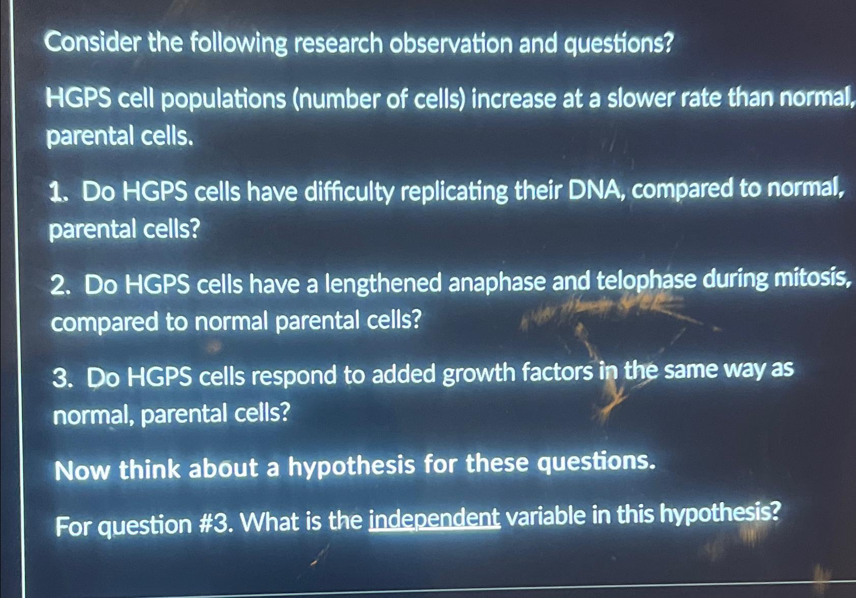 Solved Consider the following research observation and | Chegg.com