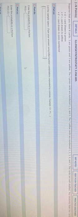 Solved -[-/6 Points) DETAILS ILLOWSKYINTROSTAT1 3.HW.085. MY | Chegg.com Solved -[-/6 Points) DETAILS ILLOWSKYINTROSTAT1 3.HW.085. MY | Chegg.com