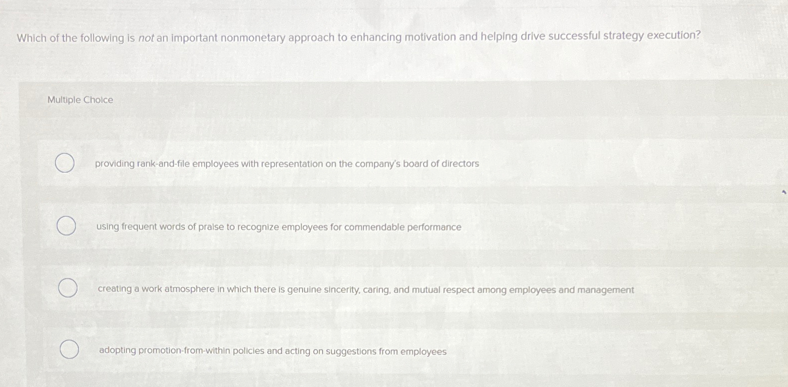 Solved Which of the following is not an important | Chegg.com